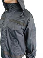 China Navy Blue Military Jacket with Composite Fabric Technology for sale