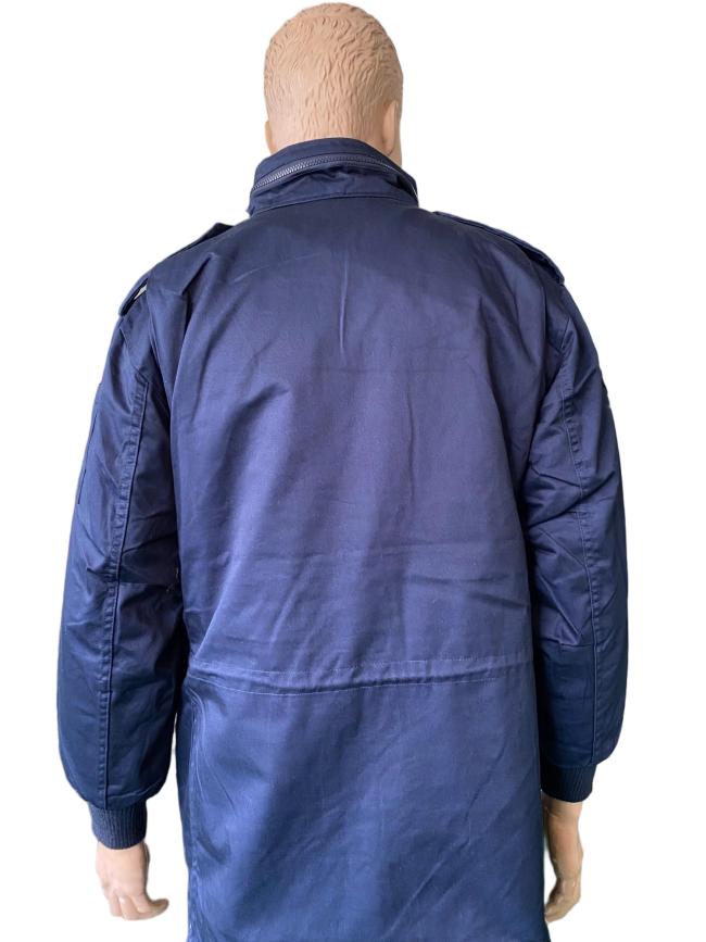 Military jacket with detachable liner demonstration
