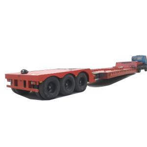 China Folding gooseneck lowbed trailer for sale