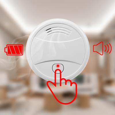 Cina Decibel fotoelettrico senza fili del rivelatore 90db del sensore di fumo con telecomando in vendita