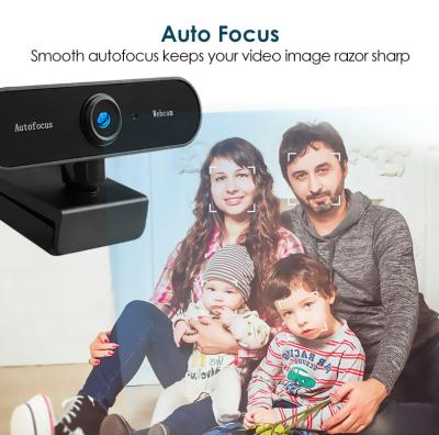 Cina webcam di autofocus 1080P con la macchina fotografica di web di USB del microfono che scorre webcam per il video webcam di chiamata in vendita