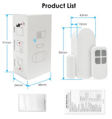 Cina porta di porta dell'allarme di sicurezza della Camera 130dB del sensore a distanza magnetico dell'allarme e sensore senza fili dell'allarme della finestra in vendita