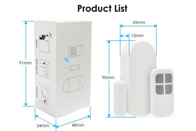 China Door Sensor Window Door Magnetic Sensor Alarm Security Safety for sale