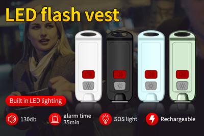 Cina IP56 impermeabilizzano la catena chiave dell'allarme di emergenza 130dB con lampeggiante del LED in vendita