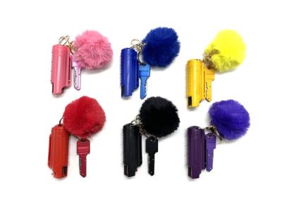 中国 保証Keychain 20mlは唐辛子スプレーKeychainを置いた小型プラスチック貝を 販売のため