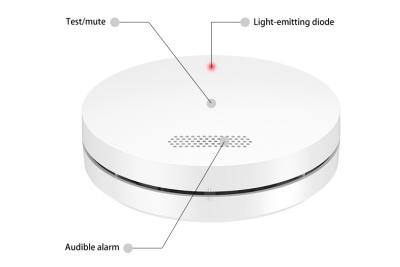 中国 Tuyaの光電のスマートで正確な85dB煙探知器の探知器 販売のため