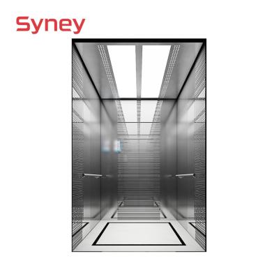 China China Good Price Mirror Gearless Traction Product Panoramic Villa Home Residential Passenger Elevator Lift for sale