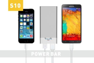 China Smallest High Capacity 10000mah Power Bank Lithium Battery With USB Dual Output for sale