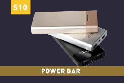 China Slim Dual Output 10000mAh Li Polymer Power Bank For Smartphone Charging for sale