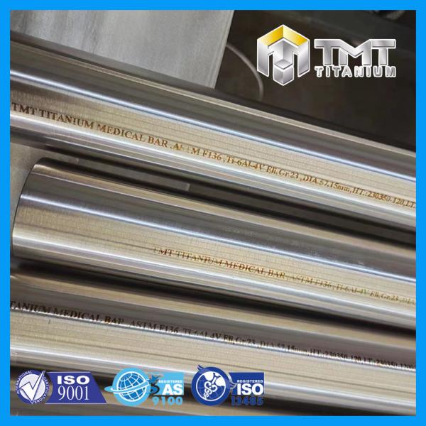 Quality ASTM F136/ISO5832-3 TI-6AL-4V ELI/GR.23 IMPLANTABLE MEDICAL BAR for sale