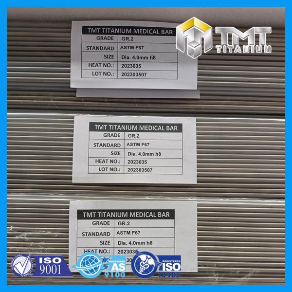Quality ASTM F67/ISO5832-2 GR.2 FOR MEDICAL BAR for sale