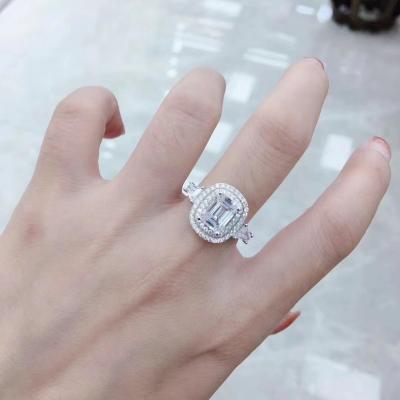 OEM Wedding 925 Sterling Silver Rings For Girl 8mm
