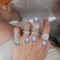 China Women Wedding Engagement Ring Silver 925 Adjustable Stacking Thumb for sale