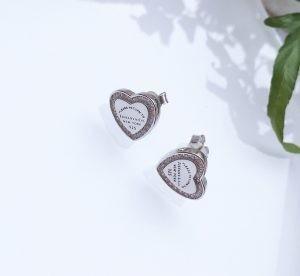 China Heart Stud 925 Sterling Silver Hypoallergenic Silver Drop Cubic Zirconia Earrings for sale