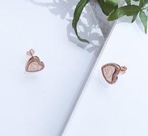 China Heart Stud 925 Sterling Silver Hypoallergenic Silver Drop Cubic Zirconia Earrings for sale