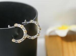 Quality Authentic Silver 925 Sterling Earrings Gold Vermeil Hoop Huggie for sale