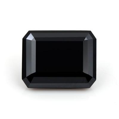 China Synthetic Loose Cushion Cut Black Moissanite Gemstone Diamond for sale