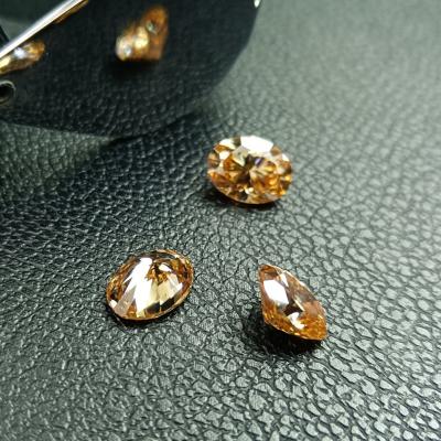 Blue Champagne 5mm 2 ct Loose Moissanite Gemstones Jewelry Accessories