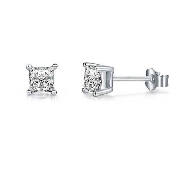 Quality VVS Diamond 1 Carat Moissanite Earrings 14k Gold Engagement Jewelry Gift for sale