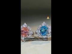 Brilliant Cut Synthetic Loose Moissanite Gemstones Pear Shaped Emerald For Jewelry