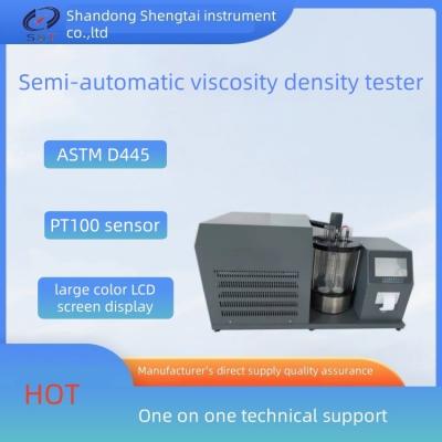 China SH102EM Semi-automatic viscosity density tester ASTM D445 PT100 sensorlarge color LCD screen display for sale