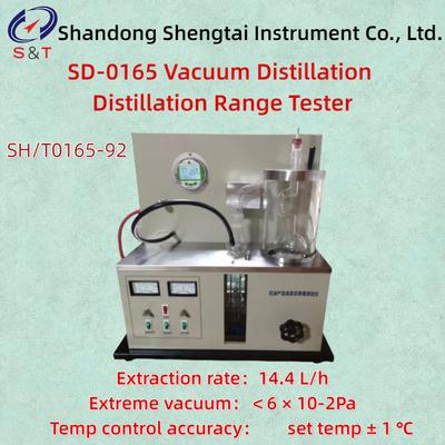 China SD-0165 Set Temp ± 1℃ Vacuum Distillation Distillation Range Tester SH/T0165-92 Rate 14.4L/H for sale