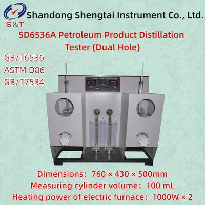 China Double Hole Petroleum Product Distillation Analyzer SD6536A ASTM D86 for sale