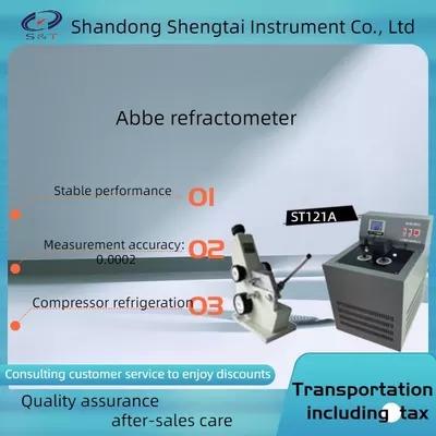 China Transparent Semi Transparent Liquid Solid ST121A Abbe Refractometer Compression Mechanism for sale