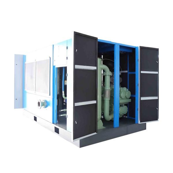 Quality 220kw Two Stage Screw Air Compressor 300hp Horizontal Permanent Magnet 2 Stage for sale