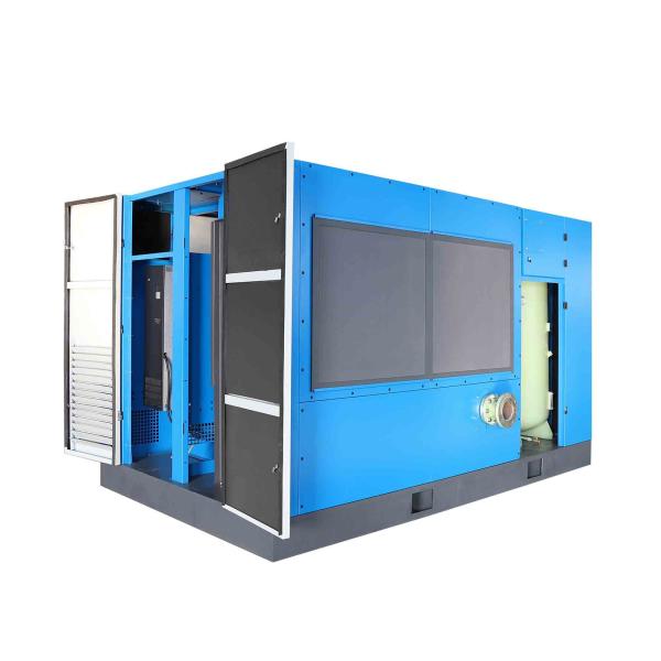 Quality 220kw Two Stage Screw Air Compressor 300hp Horizontal Permanent Magnet 2 Stage for sale