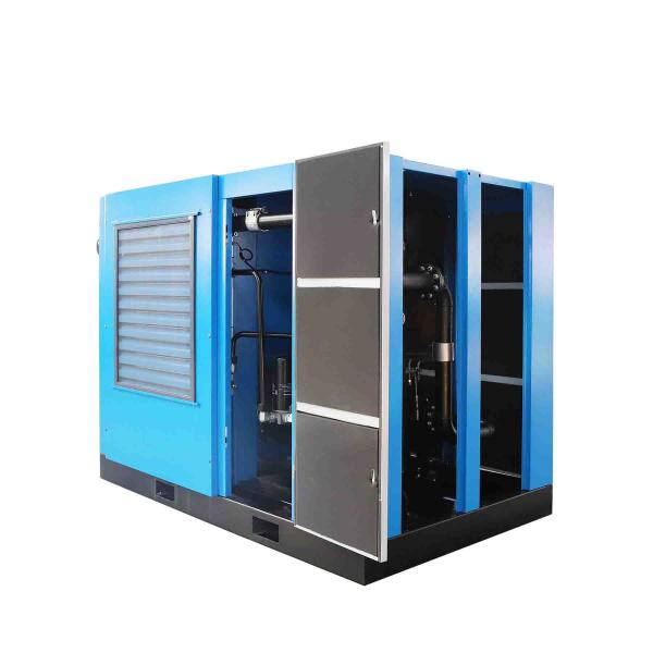 Quality 175hp 132kw Horizontal Two Stage Screw Air Compressor Permanent Magnet for sale