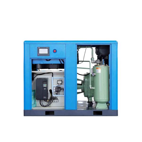 Quality PLC Control Fixed Speed Two Stage Stationary Screw Air Compressor Capacity 3 - for sale