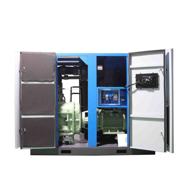 Quality Horizontal Compressor Industrial Double Stage Screw Air Compressor Permanent for sale