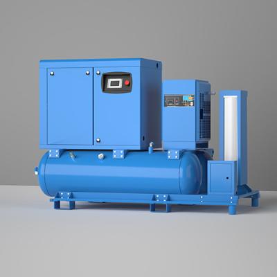Quality 500L Tank Capacity Electric Integrated Screw Air Compressor 380V 8 - 16 Bar for sale