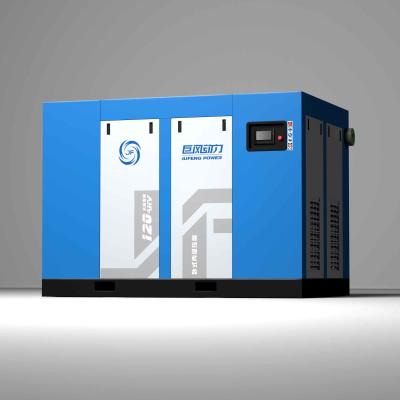 Chine IP65 Compresseur à vis à entraînement direct à deux étages 90 kW 120 HP refroidi par liquide à vendre