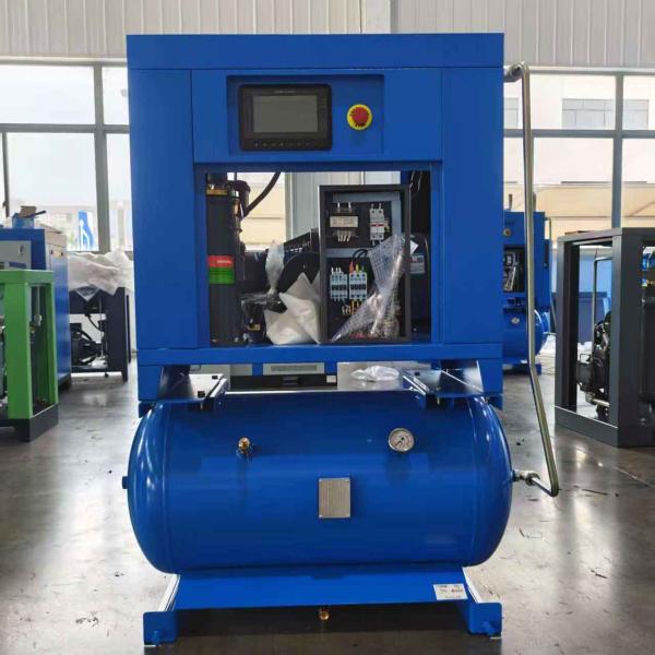 Quality 7.5kw 2 In 1 Small Power Frequency Rotary Screw Air Compressor for sale