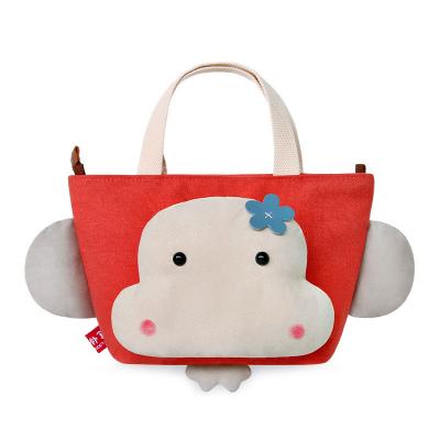 Cina borsa sveglia portatile della tela della scimmia di 22cm*15cm*19cm della peluche del fumetto animale hip-hop della borsa in vendita