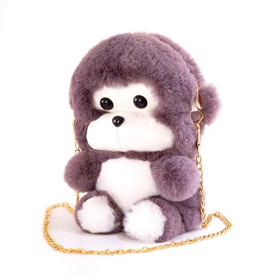 中国 25cm金属の鎖が付いているかわいいPlush猿のバックパックの女の子のギフトの注文のPlush袋 販売のため