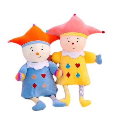 中国 35cmの道化師のPlush人形のPlushおもちゃはサーカスのピエロの人形100% PPの綿を落着かせる 販売のため