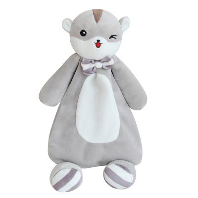 Cina Asciugamano della saliva del bambino della peluche di Toy Non Shedding Animal Shaped della peluche della saliva del fumetto del cotone in vendita