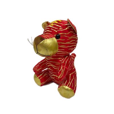 Cina Filo artificiale del ricamo di Tiger Plush Doll With Golden di stile cinese in vendita