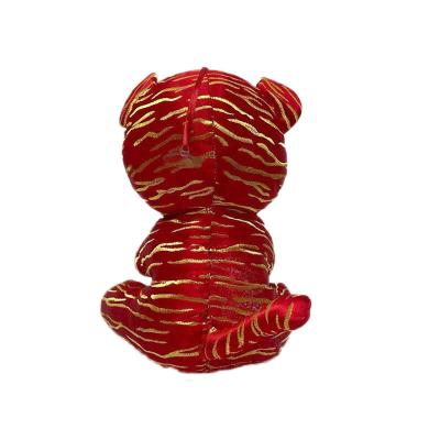 Cina Filo artificiale del ricamo di Tiger Plush Doll With Golden di stile cinese in vendita