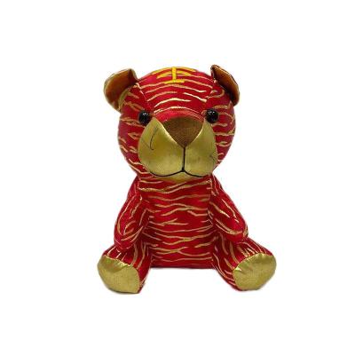 Cina Filo artificiale del ricamo di Tiger Plush Doll With Golden di stile cinese in vendita