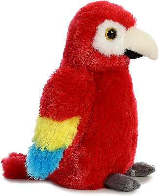 Cina Fibra di poliestere che farcisce il giocattolo rosso luminoso della peluche dell'ara in vendita