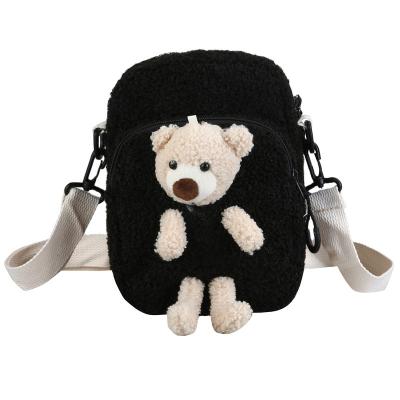 中国 臭いの子供の短いPlush 3Dテディー・ベア無しBookbag 販売のため
