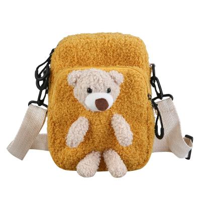 中国 臭いの子供の短いPlush 3Dテディー・ベア無しBookbag 販売のため