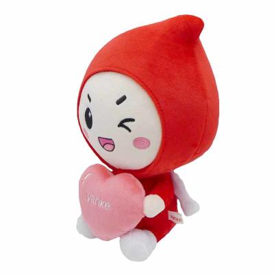 China EN71 los 25cm Mini Plush Mascot Toy With imprimió el logotipo en venta