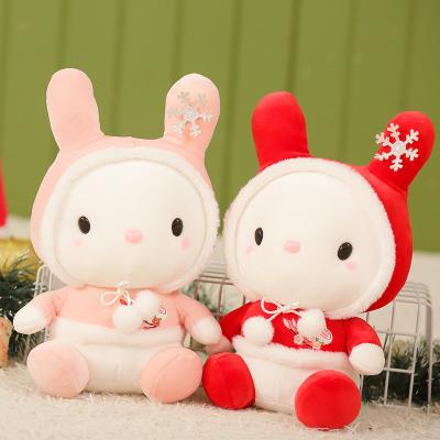 China O ODM descasca o brinquedo amigável do luxuoso do coelho do floco de neve de 20cm à venda
