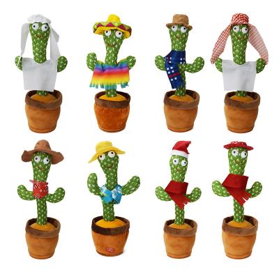 Cina Giocattolo elettrico ballante e di conversazione luminoso della peluche del cactus in vendita