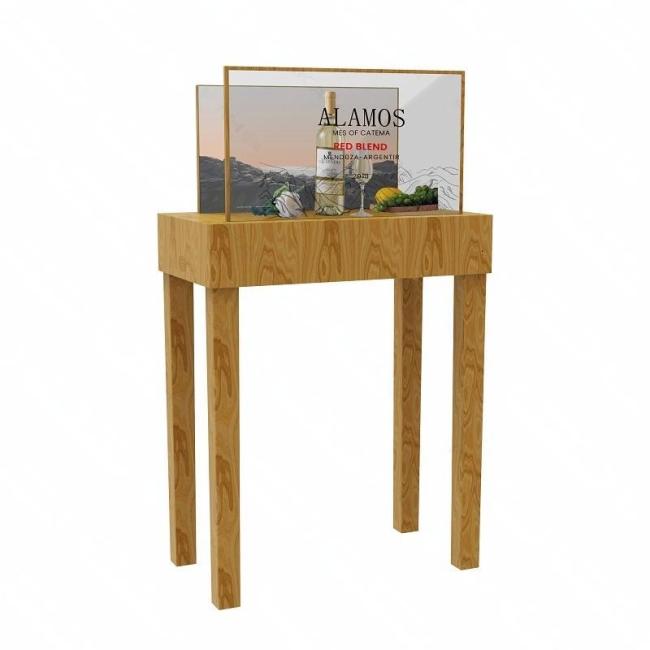 Close-up of OLED transparent screen interface